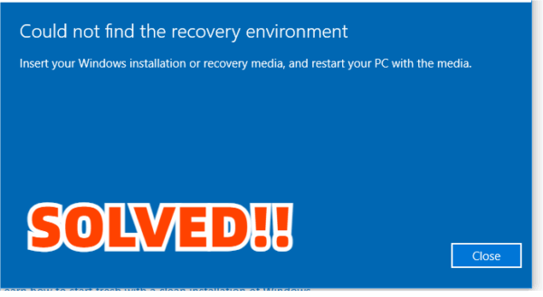 Insert Your Windows Installation or Recovery Media